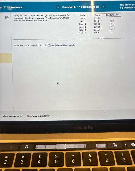 Solved Using the data in the table to the right, calculate | Chegg.com