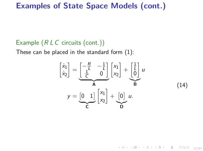 Solved so right now i am taking a Linear Controls systems | Chegg.com