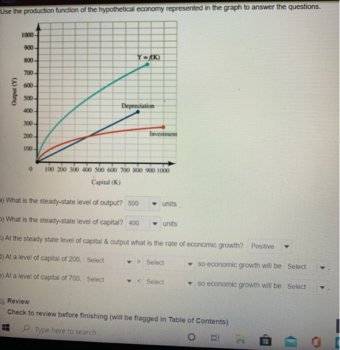 Solved Use the production function of the hypothetical | Chegg.com