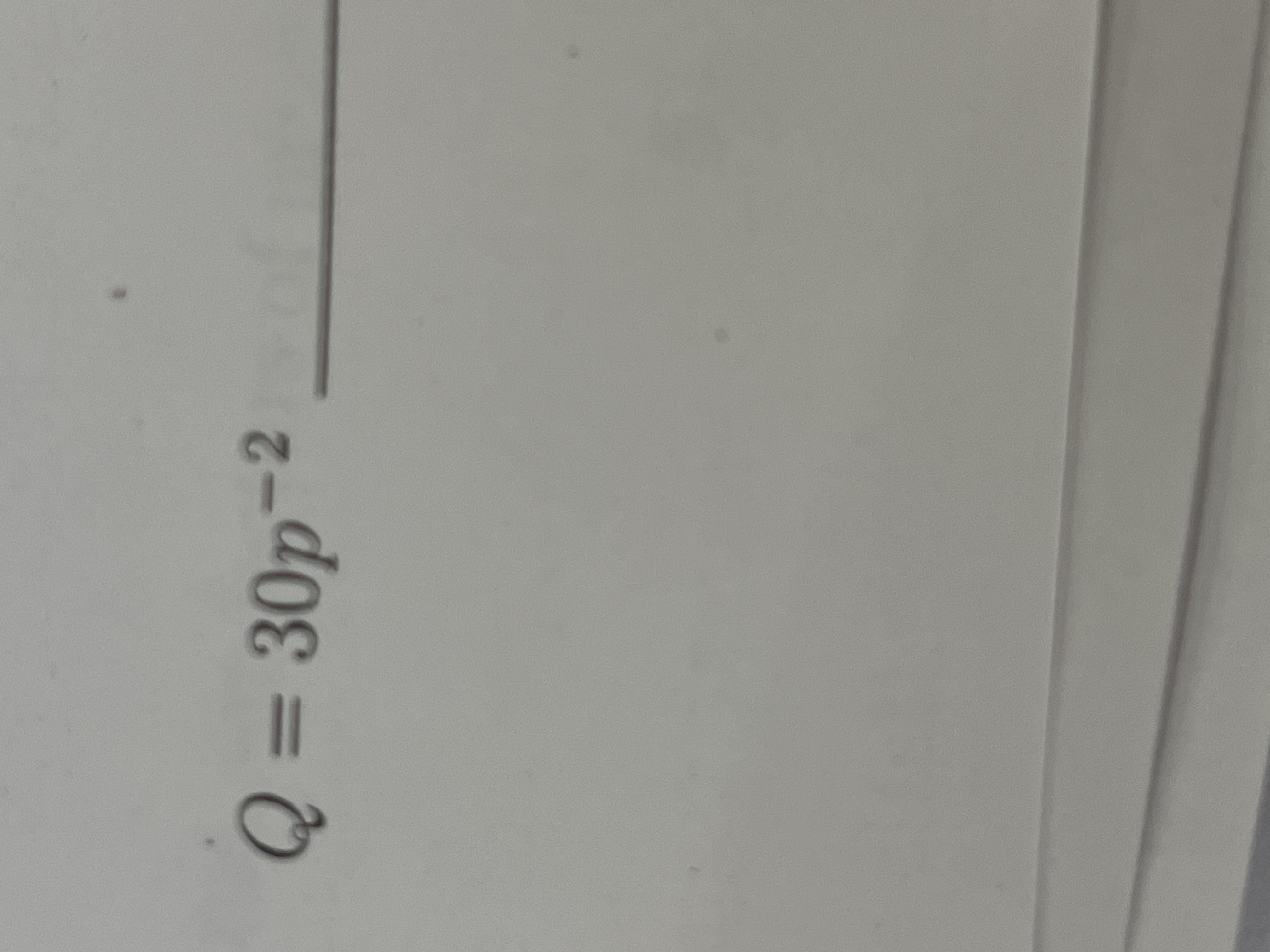Solved what is the price elasticityQ=30p-2 | Chegg.com