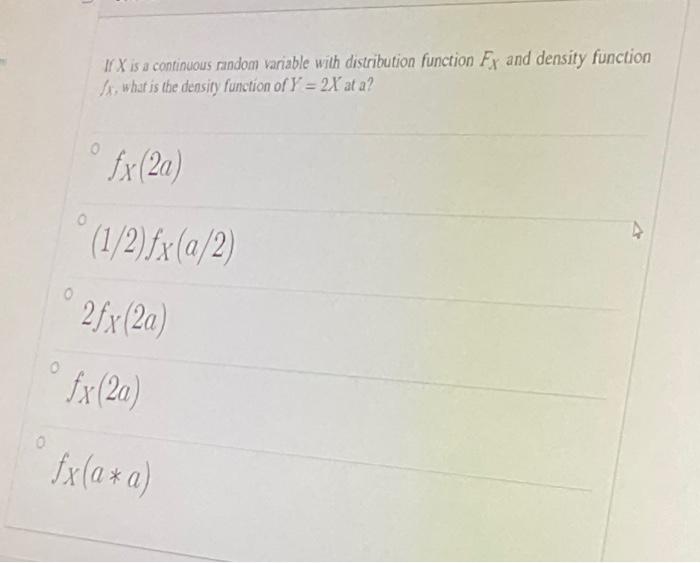 Solved If X Is A Continuous Random Variable With 4508