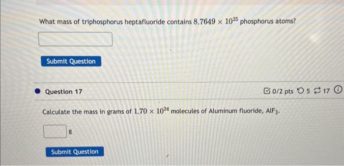 Solved What mass of triphosphorus heptafluoride contains | Chegg.com