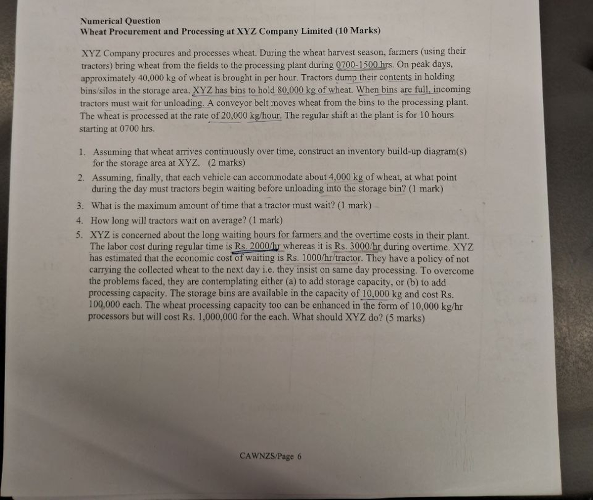 Please solve using inventory build up diagram. | Chegg.com