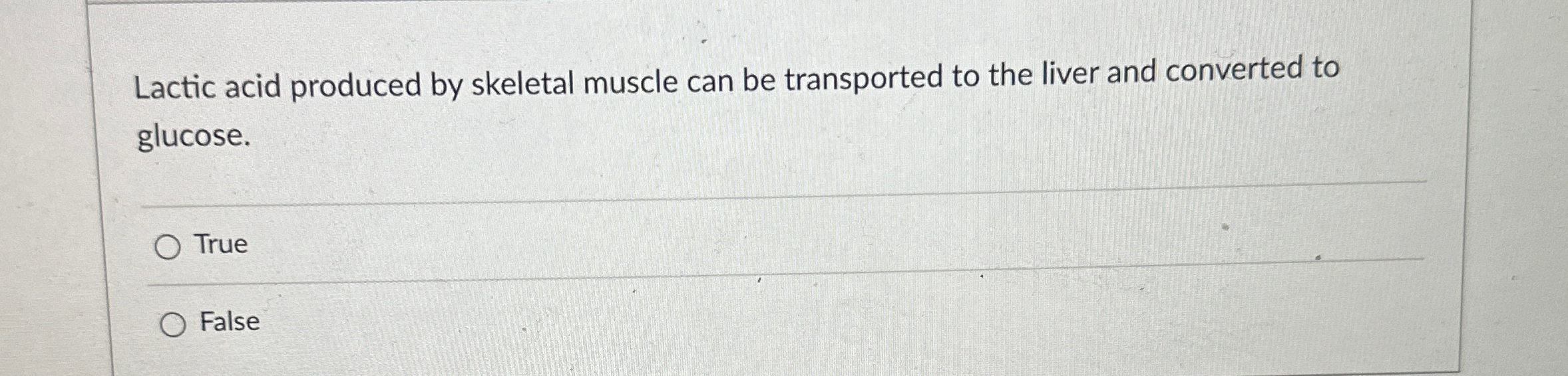 Solved Lactic acid produced by skeletal muscle can be | Chegg.com