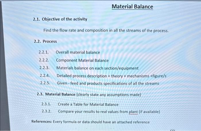 Solved can you do material balance for this block flow | Chegg.com