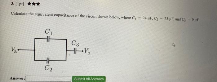 Solved Calculate the equivalent capacitance of the circuit | Chegg.com