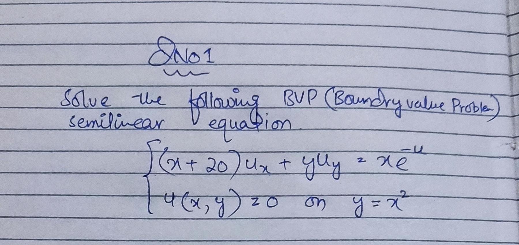 Solved solve the semilinear Ino1 following BVP (Boundry | Chegg.com