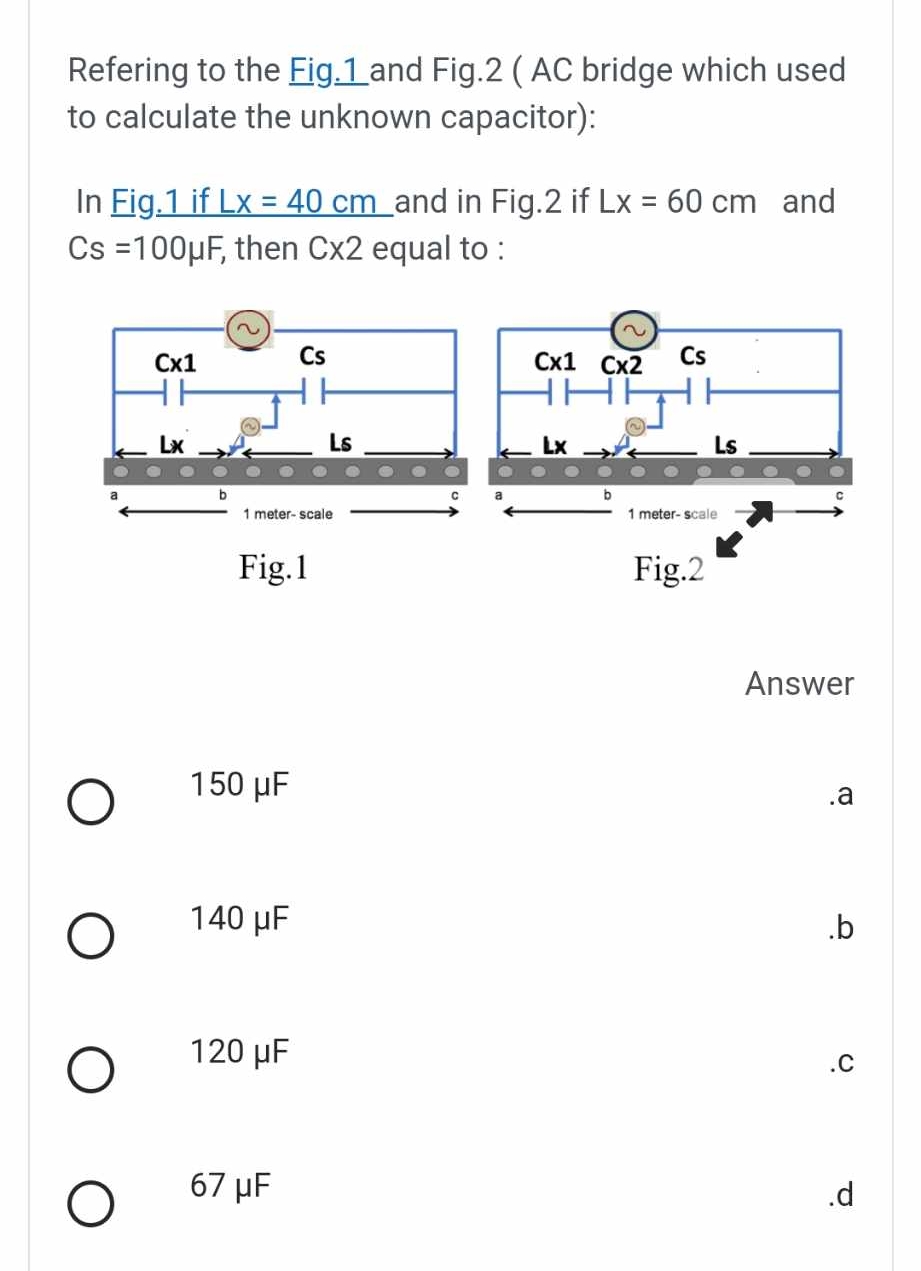 Solved Refering to the Fig. 1 ﻿and Fig. 2 ( ﻿AC bridge which | Chegg.com