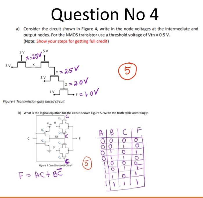 Solved Ouestion No4 a) Consider the circuit shown in Figure | Chegg.com Solved Ouestion No4 a) Consider the circuit shown in Figure | Chegg.com