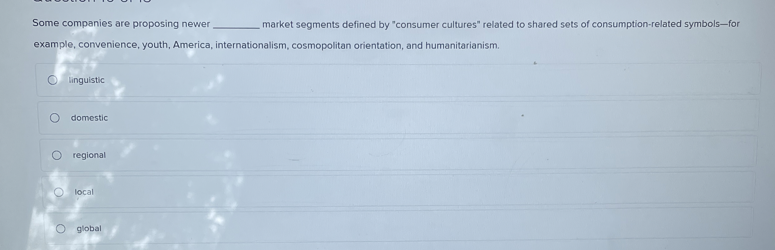 Solved Some companies are proposing newer ﻿market segments | Chegg.com