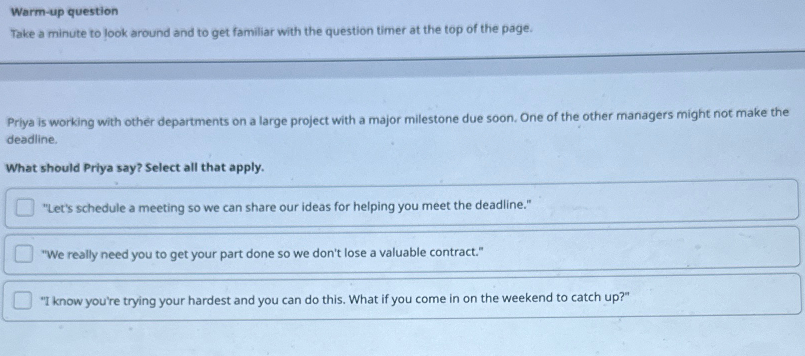 Solved Warm-up questionTake a minute to look around and to | Chegg.com