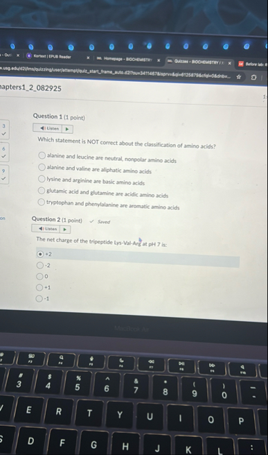 Solved Question 1 (1 ﻿point) Which statement is NOT correct | Chegg.com