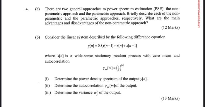 Solved (a) There are two general approaches to power | Chegg.com