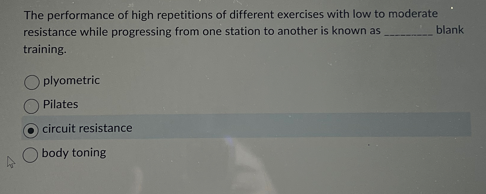 Solved The performance of high repetitions of different | Chegg.com