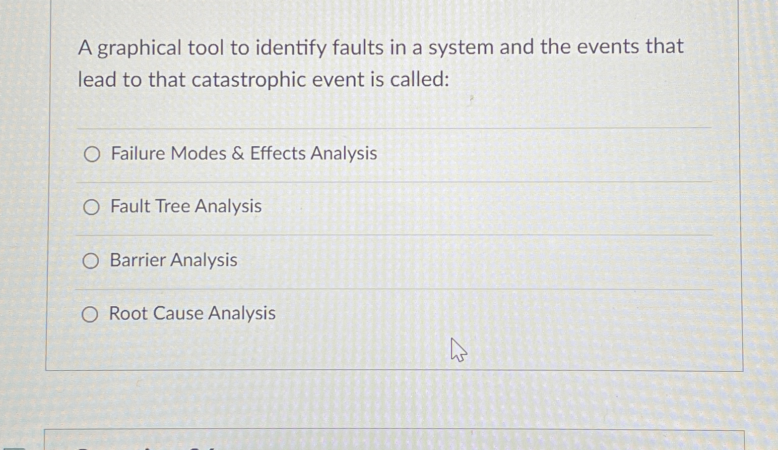 Solved A graphical tool to identify faults in a system and | Chegg.com