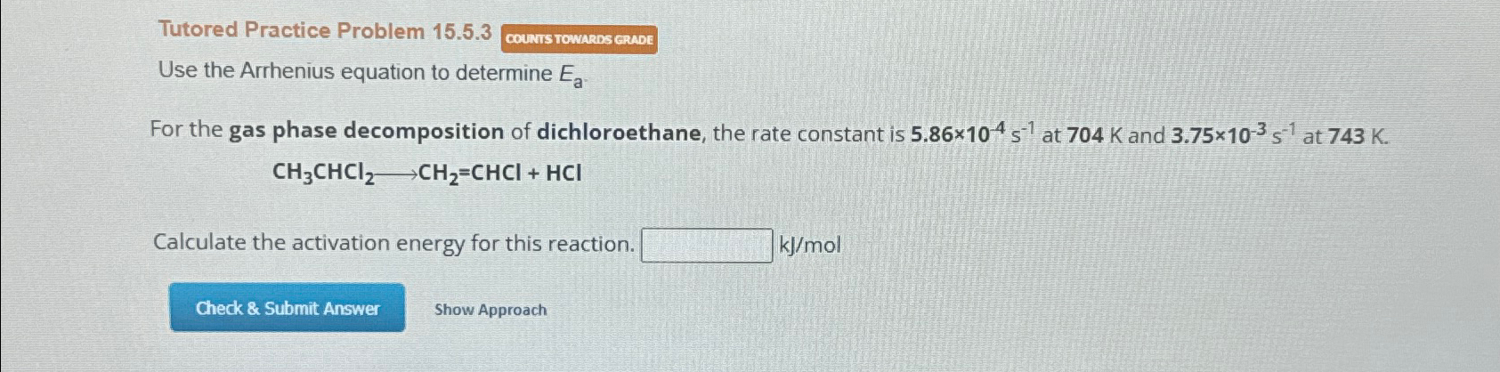 Solved Tutored Practice Problem 15.5.3 ﻿counts rowaros | Chegg.com