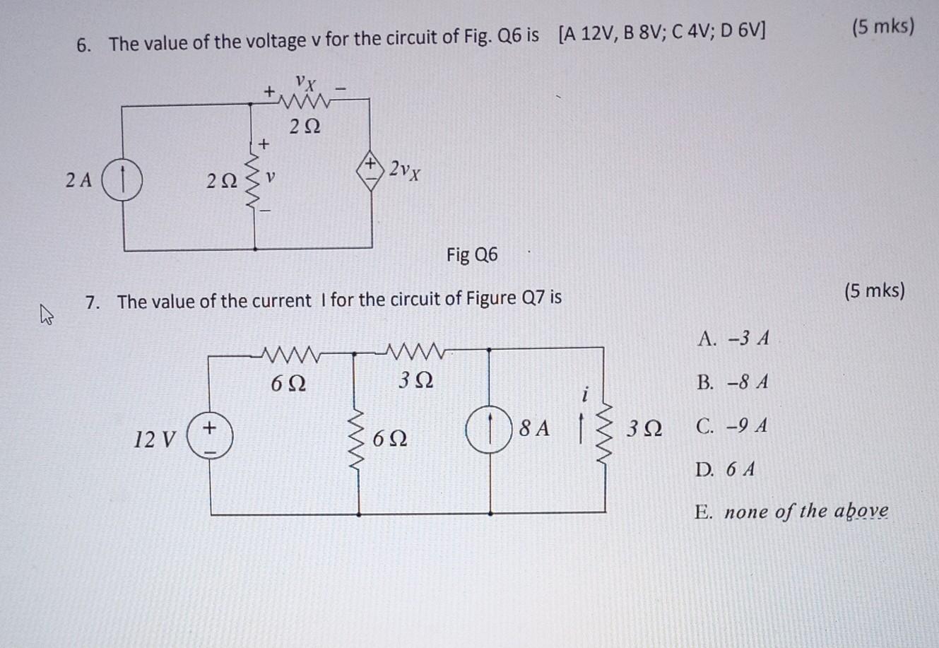 Solved 4. In the circuit of Fig. Q4 find the currents in all | Chegg.com