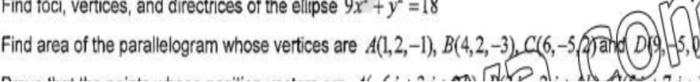 Solved Find Area Of The Parallelogram Whose Vertices Are