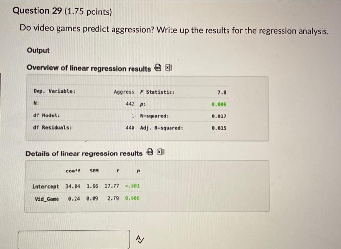 Solved Do video games predict aggression? Write up the | Chegg.com