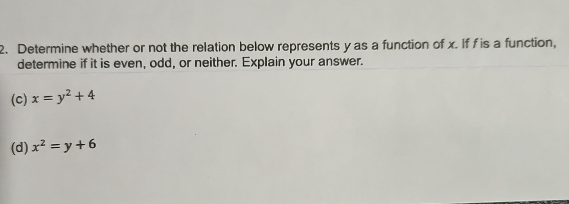 Determine whether or not the relation below | Chegg.com