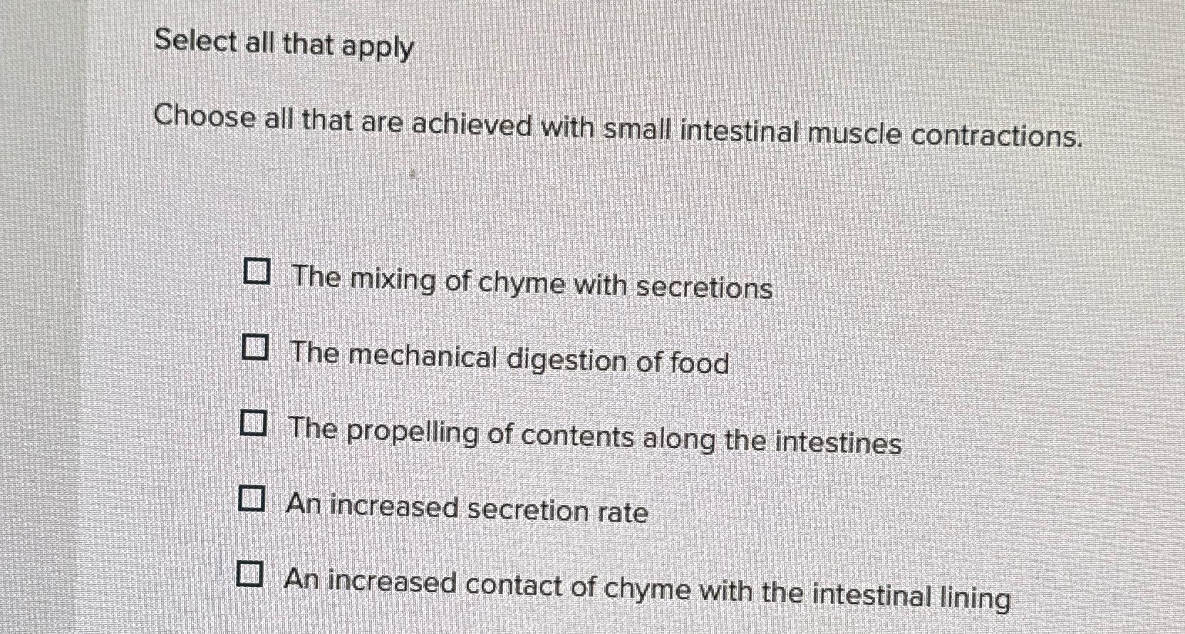 Solved Select all that applyChoose all that are achieved | Chegg.com