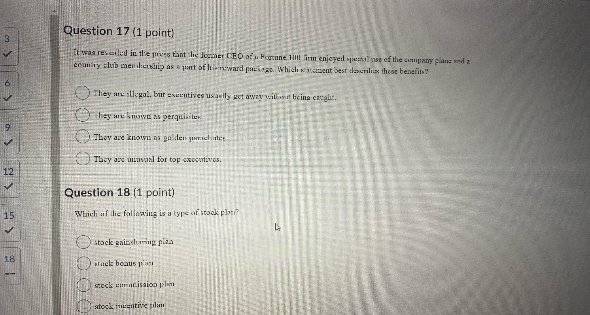 Solved Question 17 (1 ﻿point)It was revealed in the press | Chegg.com