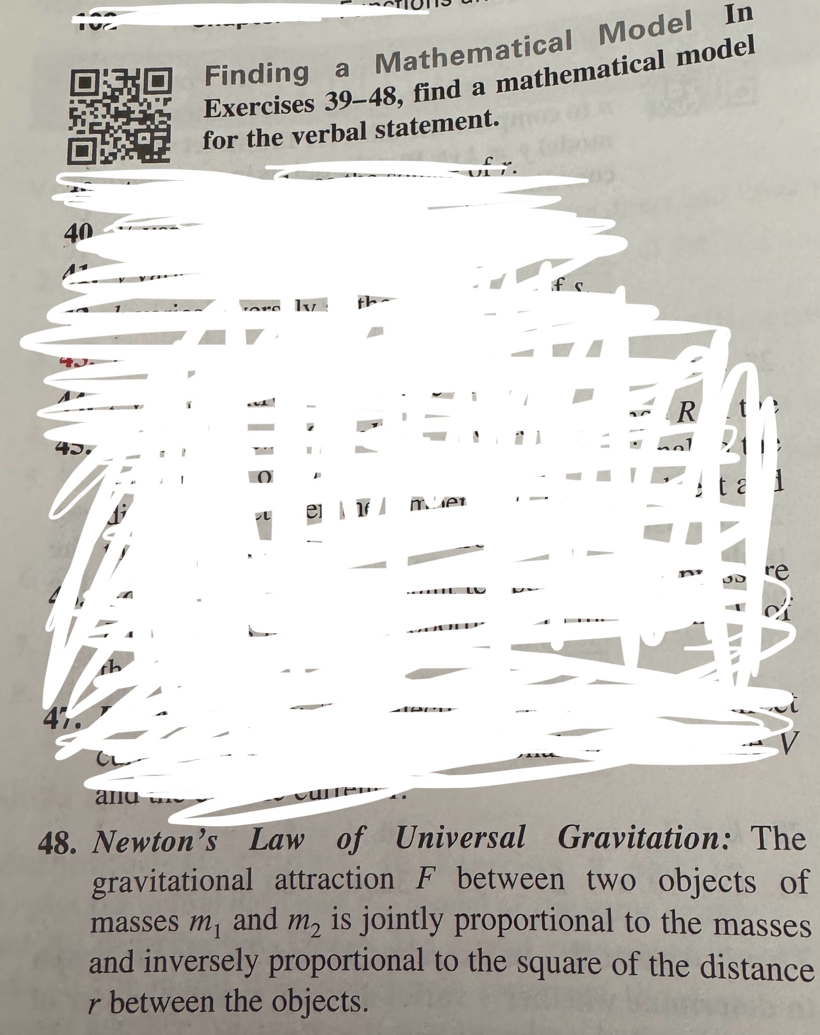 Finding a Mathematical Model In Exercises 39-48, | Chegg.com
