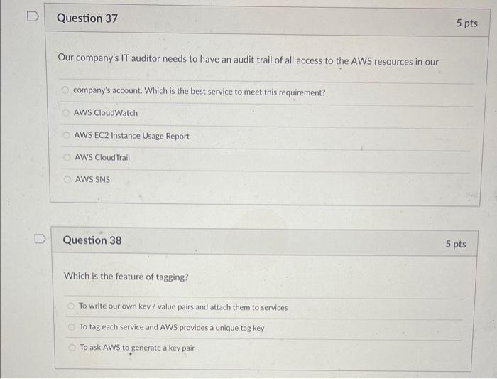 Solved Which AWS Cloud service helps in quick deployment of | Chegg.com
