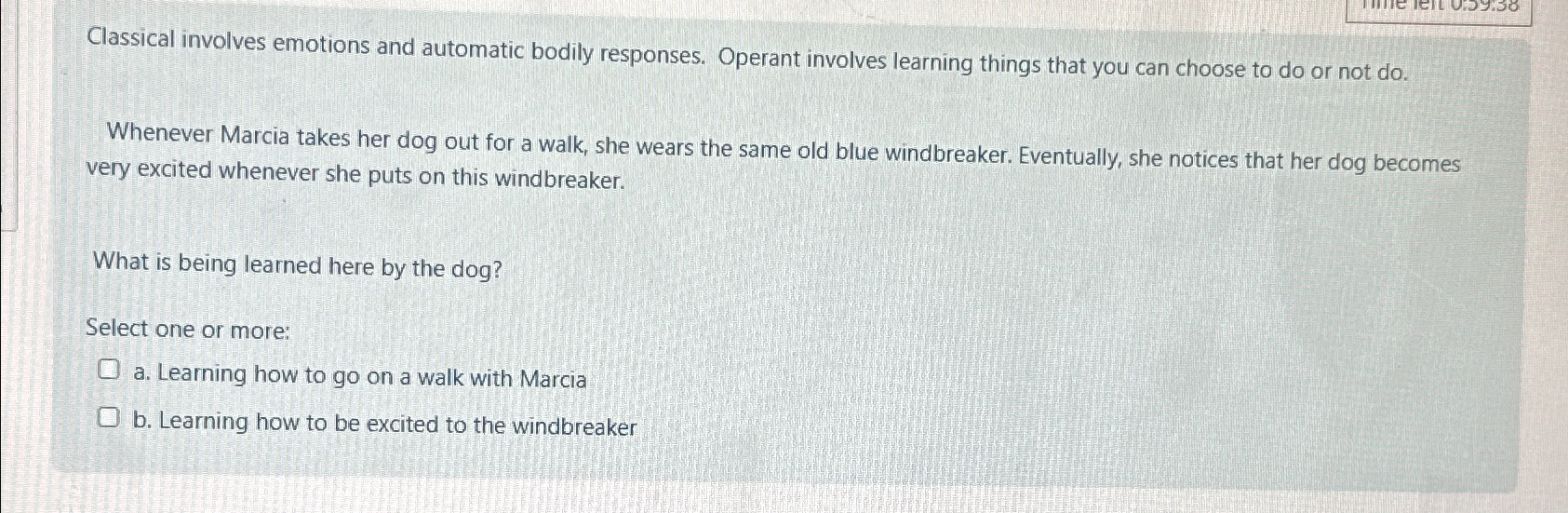 Solved Classical involves emotions and automatic bodily | Chegg.com