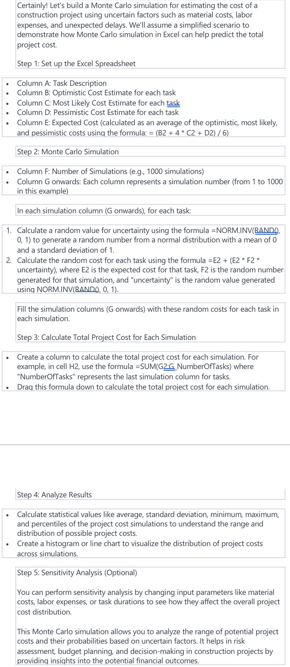 Solved Certainly! Let's build a Monte Carlo simulation for | Chegg.com