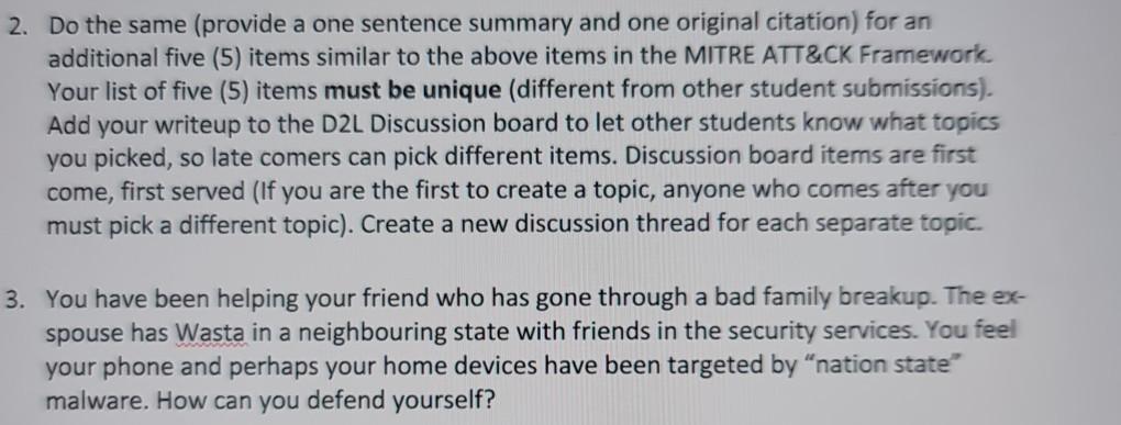Solved for Q2: 5 items other than: Black oasis, equation | Chegg.com