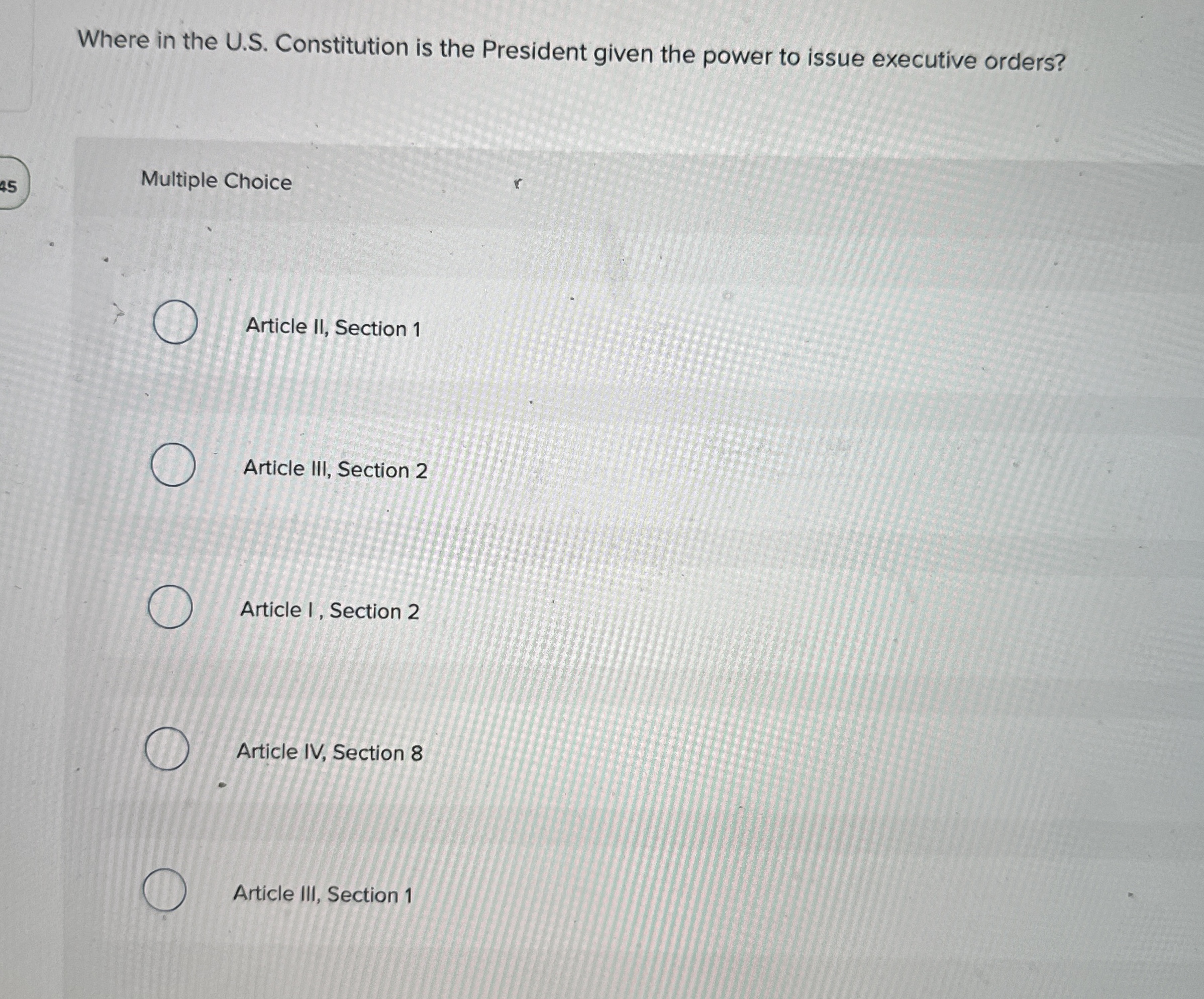 Solved Where in the U.S. ﻿Constitution is the President | Chegg.com