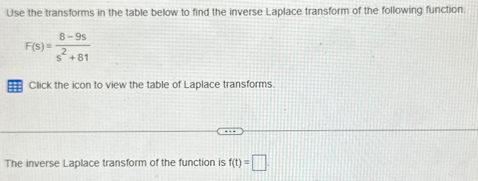 Use the transforms in the table below to find the | Chegg.com