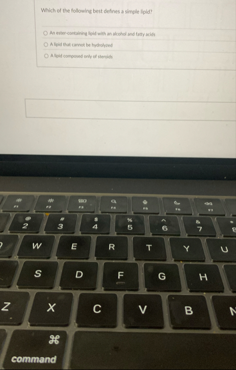 Solved Which of the following best defines a simple lipid?An | Chegg.com