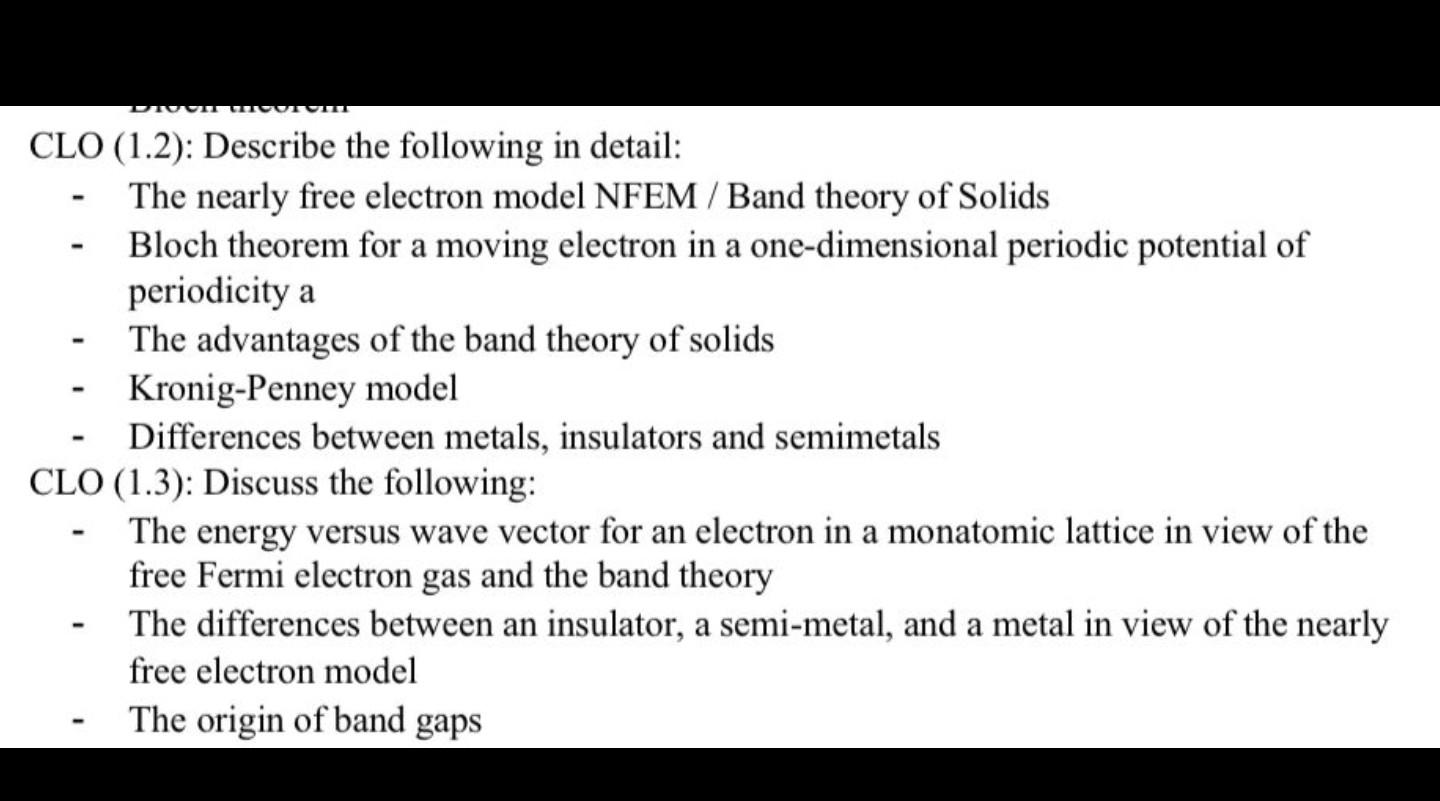 Solved CLO (1.2): Describe the following in detail: - The | Chegg.com