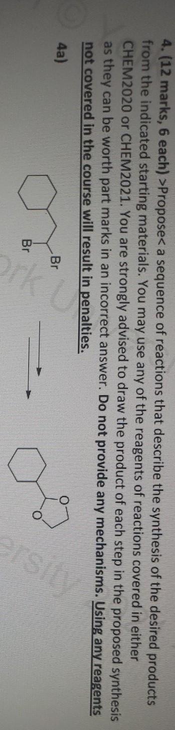 Solved 4.(12 marks, 6 each) >Propose