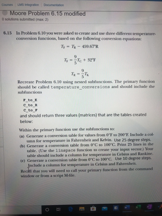 Solved Courses Lms Integration Documentation Moore Problem 8555