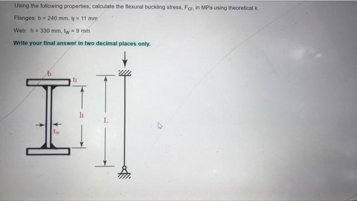 Solved 28. A built up I-section is formed from plates welded | Chegg.com