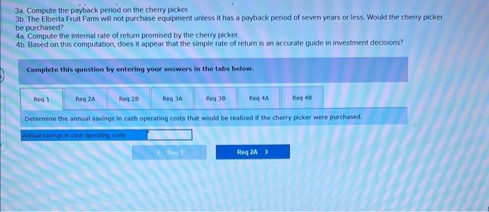 Solved Problem 14-24 (Algo) Simple Rate of Return; Payback | Chegg.com