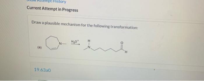Solved Draw a plausible mechanism for the following | Chegg.com