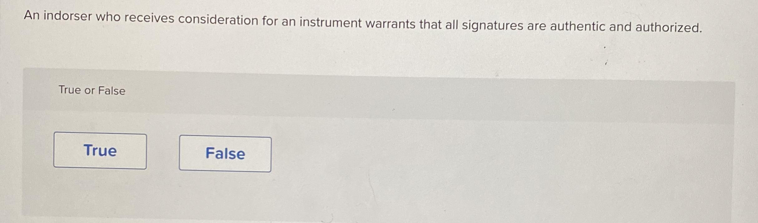 Solved An indorser who receives consideration for an | Chegg.com