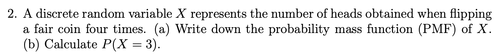 Solved A discrete random variable X represents the number of | Chegg.com