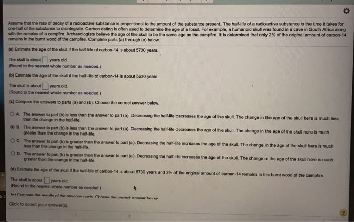 Solved Assume that the rate of decay of a radioactive | Chegg.com