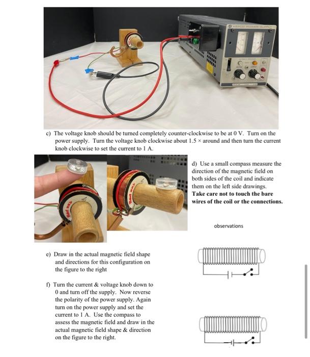 Solved c) The voltage knob should be turned completely | Chegg.com
