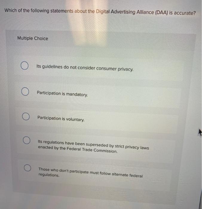 Solved Which of the following statements about advertising | Chegg.com