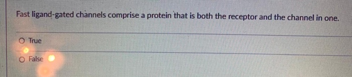 Solved Fast ligand-gated channels comprise a protein that is | Chegg.com