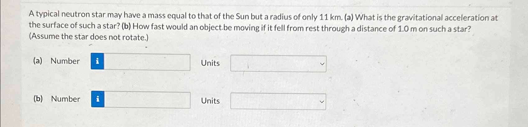 Solved A typical neutron star may have a mass equal to that | Chegg.com