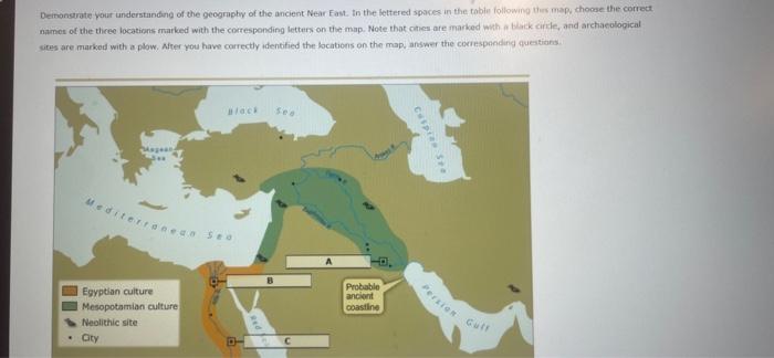 Demonstrate your understanding of the geography of | Chegg.com