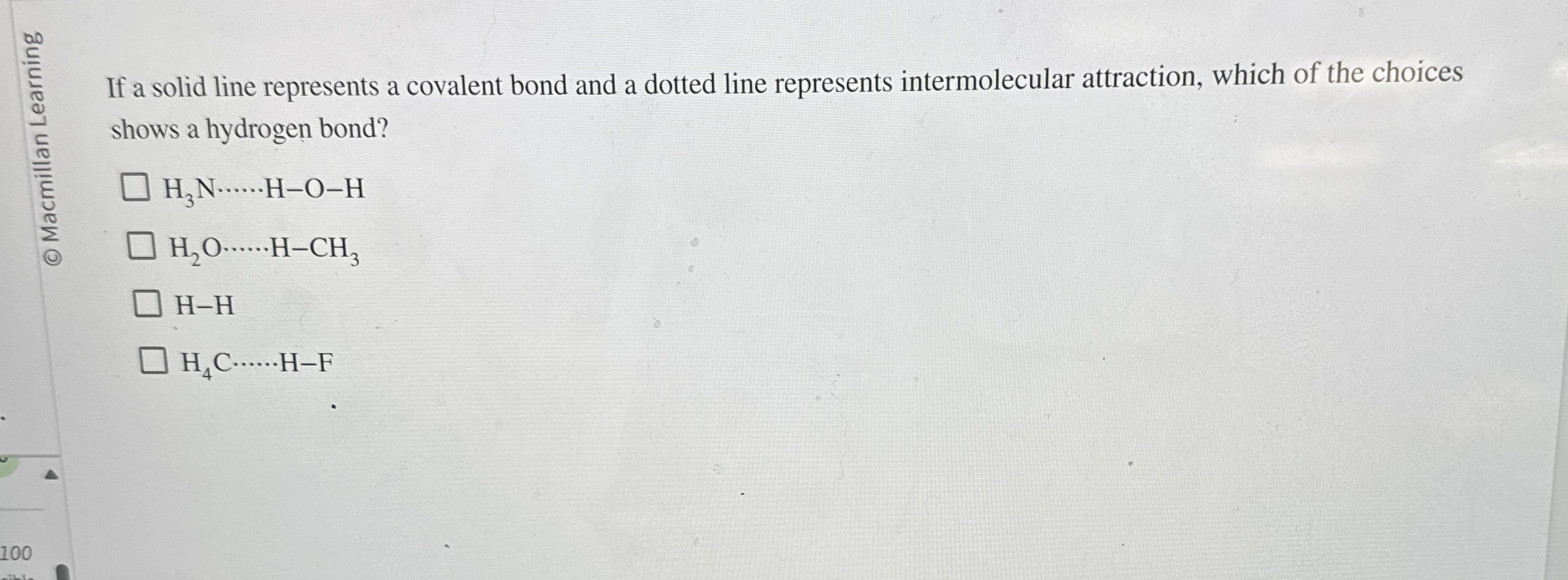 Solved If a solid line represents a covalent bond and a | Chegg.com