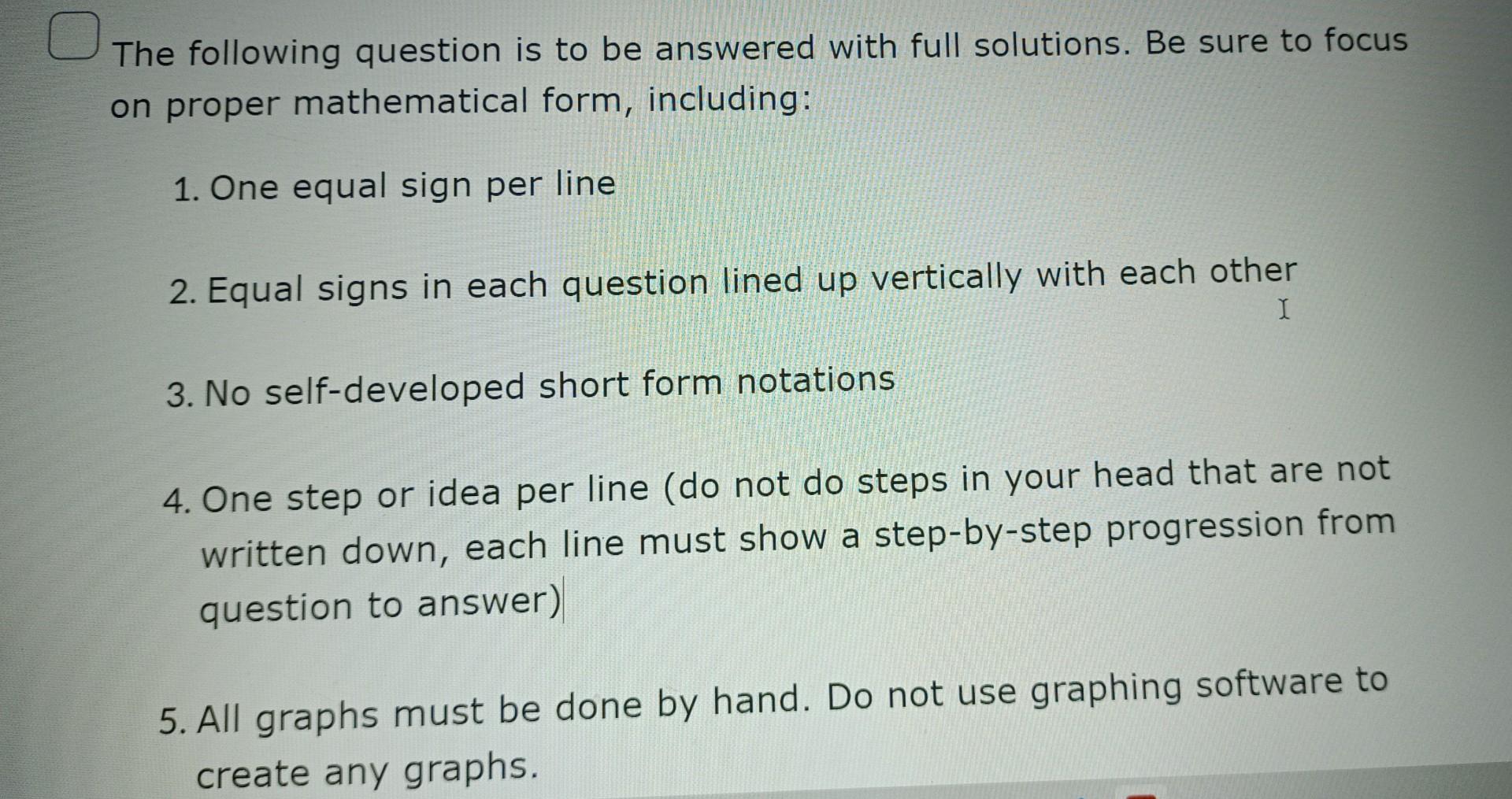 Solved The following question is to be answered with full | Chegg.com